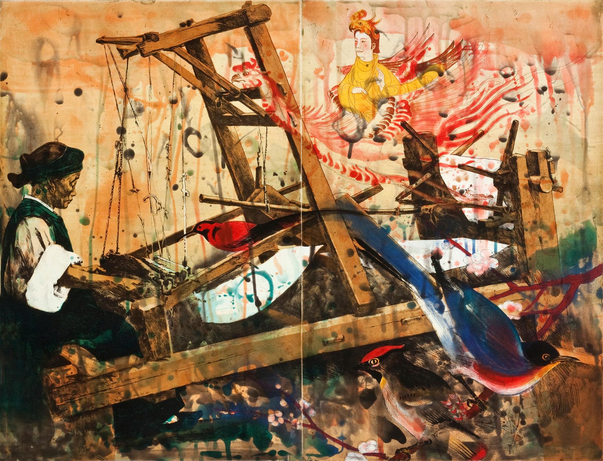 Hung Liu Art - 126 For Sale at 1stdibs