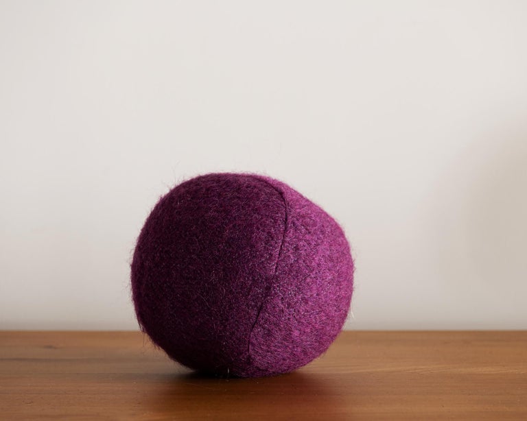 Hunt Modern Large Sphere Pillow in Pierre Frey Yeti Zinzolin For Sale ...