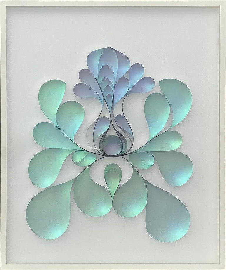 Hunt Rettig - "Remain" abstract floral botanical mixed media wall piece ...