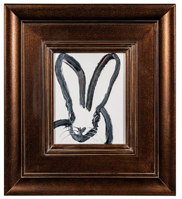 Hunt Slonem - Adorable Mini "Bunny Painting" Original White Oil ...