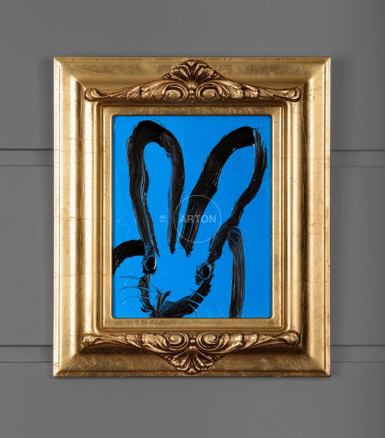 Hunt Slonem - 'Blue Bunny 2' Unique Painting For Sale at 1stDibs