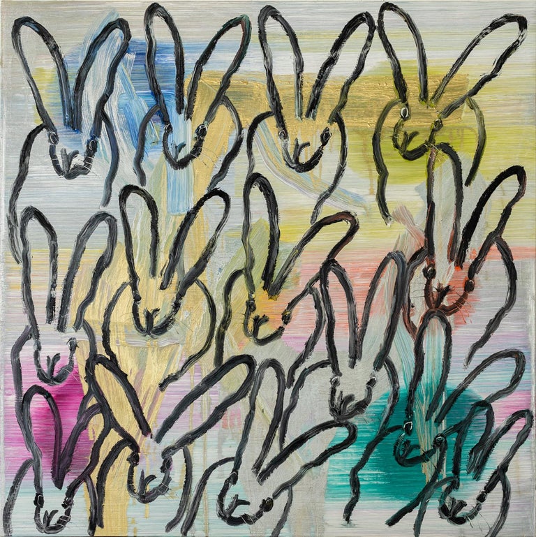 Hunt Slonem - Chinensis Rush Rabbit For Sale at 1stDibs