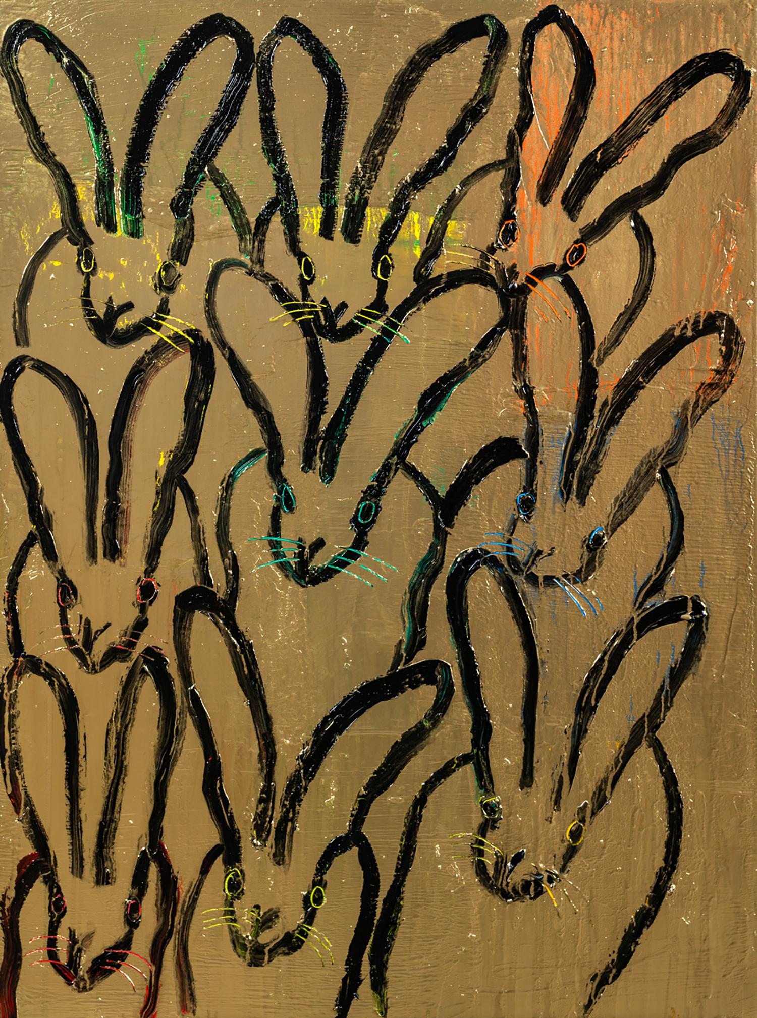 Hunt Slonem - Untitled (Bunny Painting) CS1097 For Sale at 1stDibs