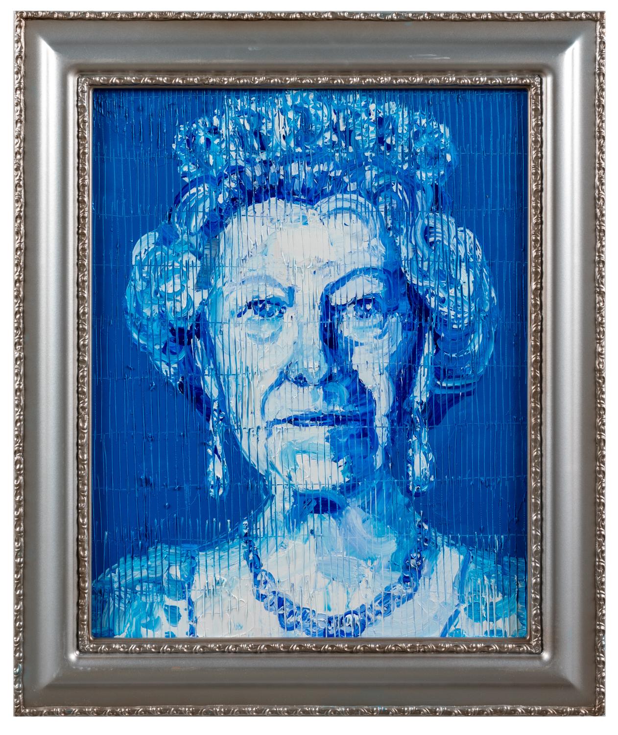 Hunt Slonem - Her Majesty Queen Elizabeth For Sale at 1stDibs