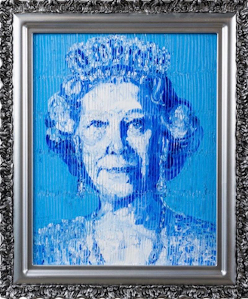 Hunt Slonem - Her Majesty Queen Elizabeth For Sale at 1stDibs
