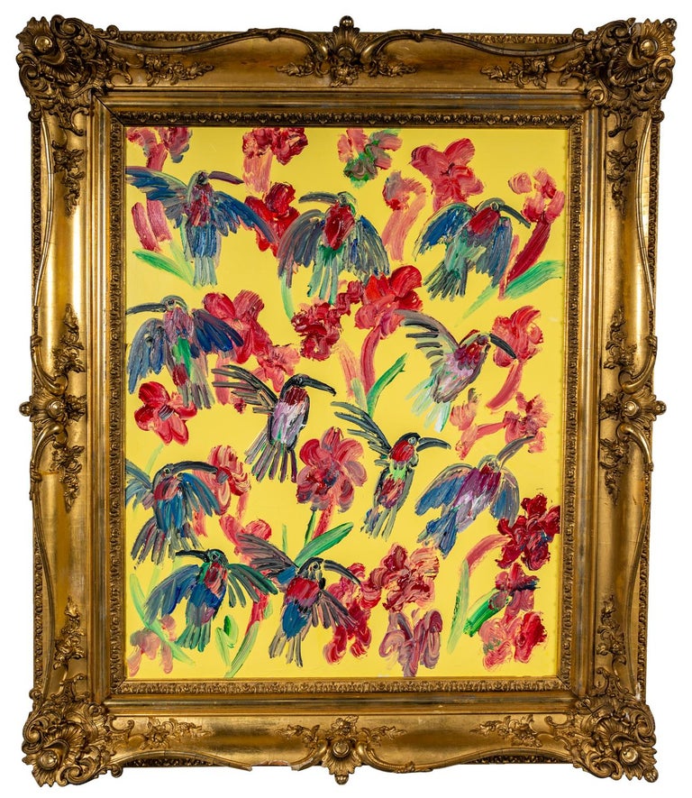 Hunt Slonem - Hummingbirds Aloe Fields For Sale at 1stDibs