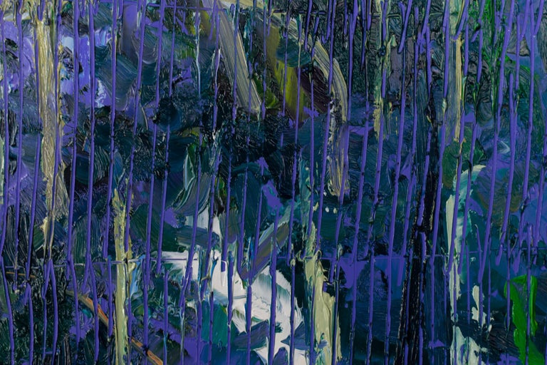 Hunt Slonem - Hunt Slonem "Bayou Storm Watch Old River" Richly Textured ...