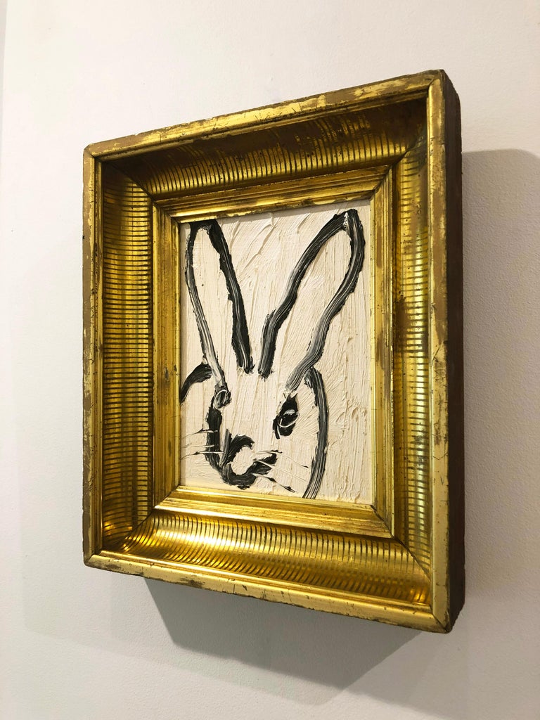 Hunt Slonem - Hunt Slonem bunny oil painting 'White Rabbit' at 1stDibs