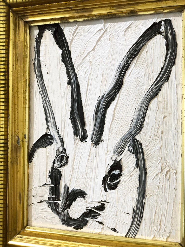 Hunt Slonem - Hunt Slonem bunny oil painting 'White Rabbit' at 1stDibs