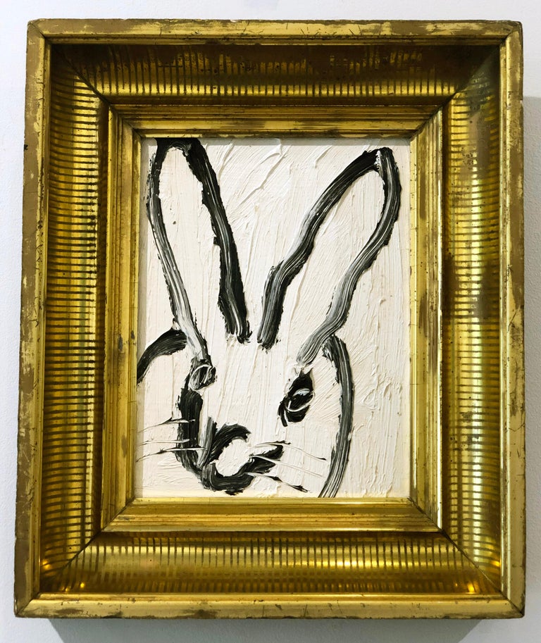 Hunt Slonem - Hunt Slonem bunny oil painting 'White Rabbit' at 1stDibs
