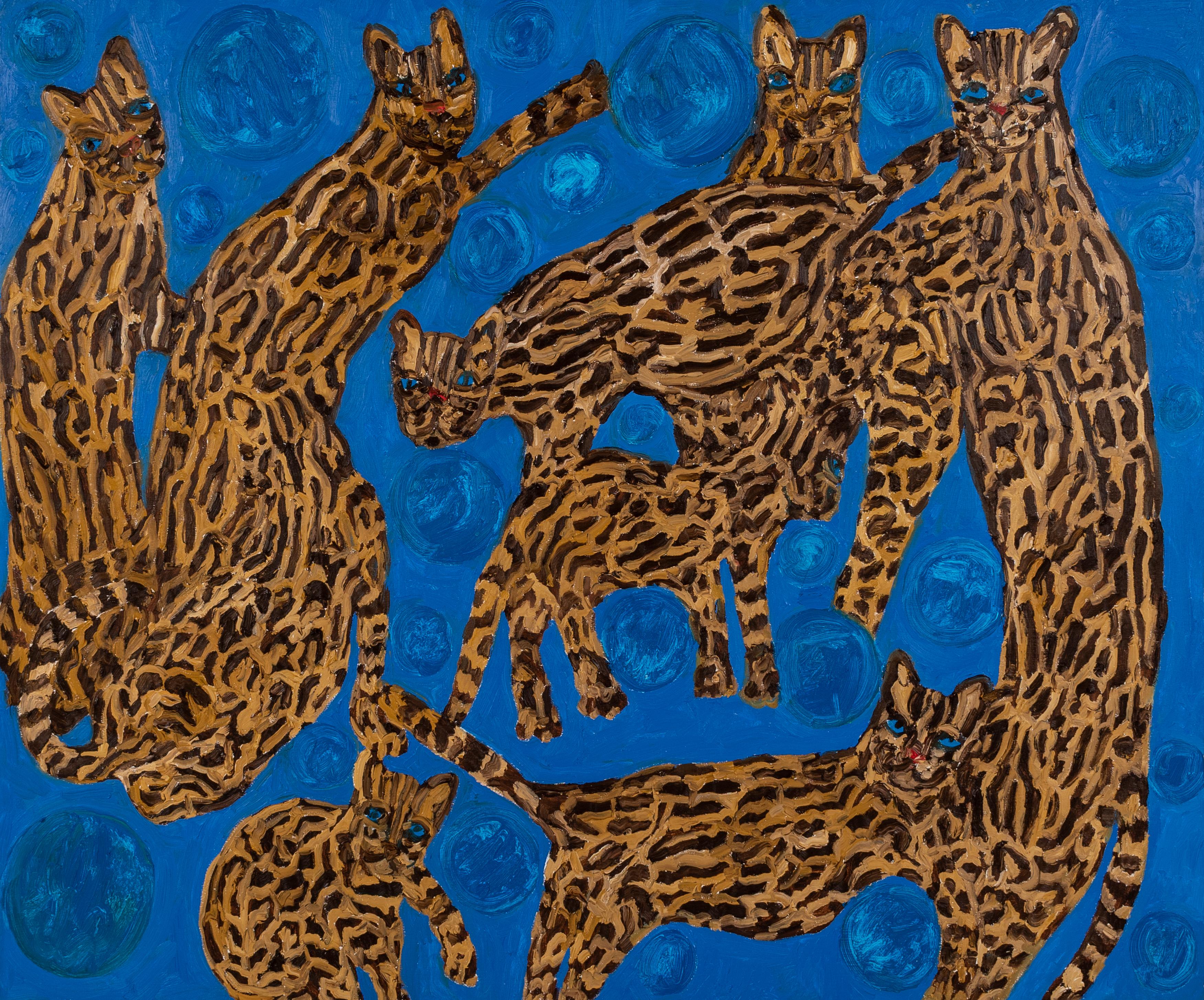 Hunt Slonem - Imperial Roman Rabbits (EA00125) For Sale at 1stDibs