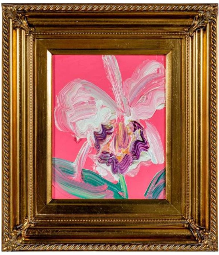 Hunt Slonem - Hunt Slonem, "Cattleya Big Island", Pink White Floral ...