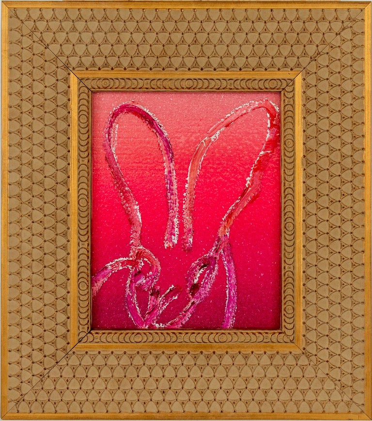 Hunt Slonem - Hunt Slonem Colorful Bunny Oil Painting 'Glorious' For ...