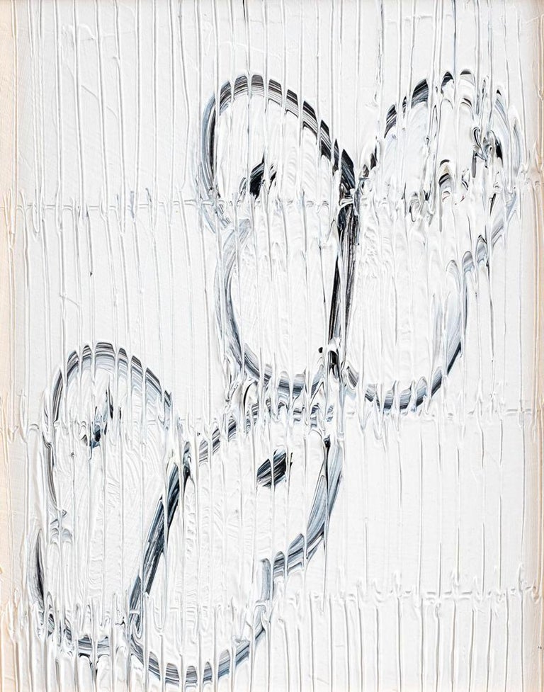 White Butterfly Oil Painting