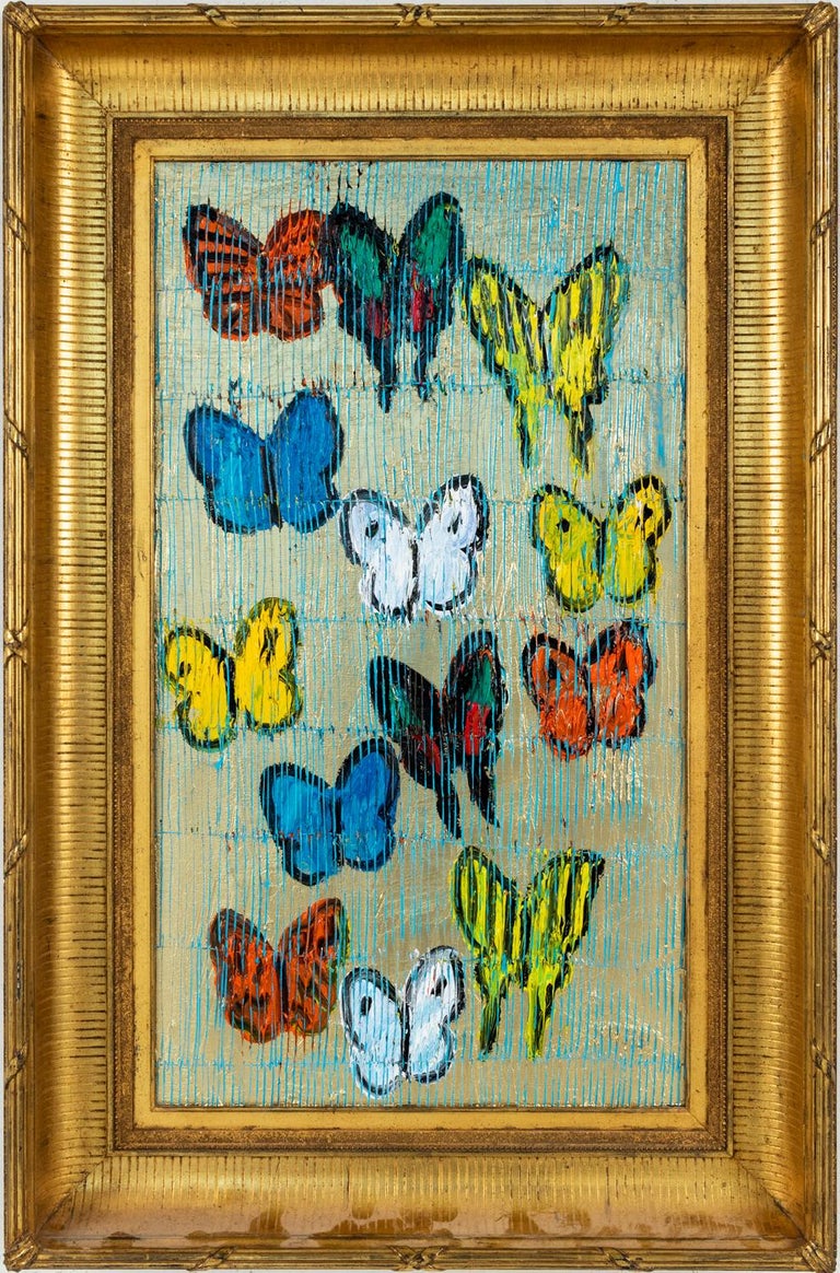 Hunt Slonem - Hunt Slonem "Felina Swallowtail" Multicolored Butterflies ...