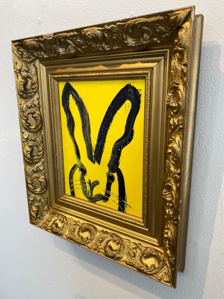 Hunt Slonem - Hunt Slonem, "Jay", Bunny Oil Painting on Wood Board in ...