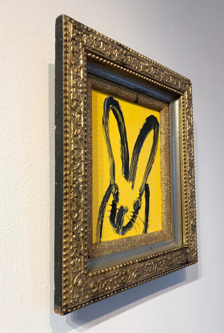 Hunt Slonem - Hunt Slonem, "Paul", 10x8 Yellow Contemporary Bunny Oil ...