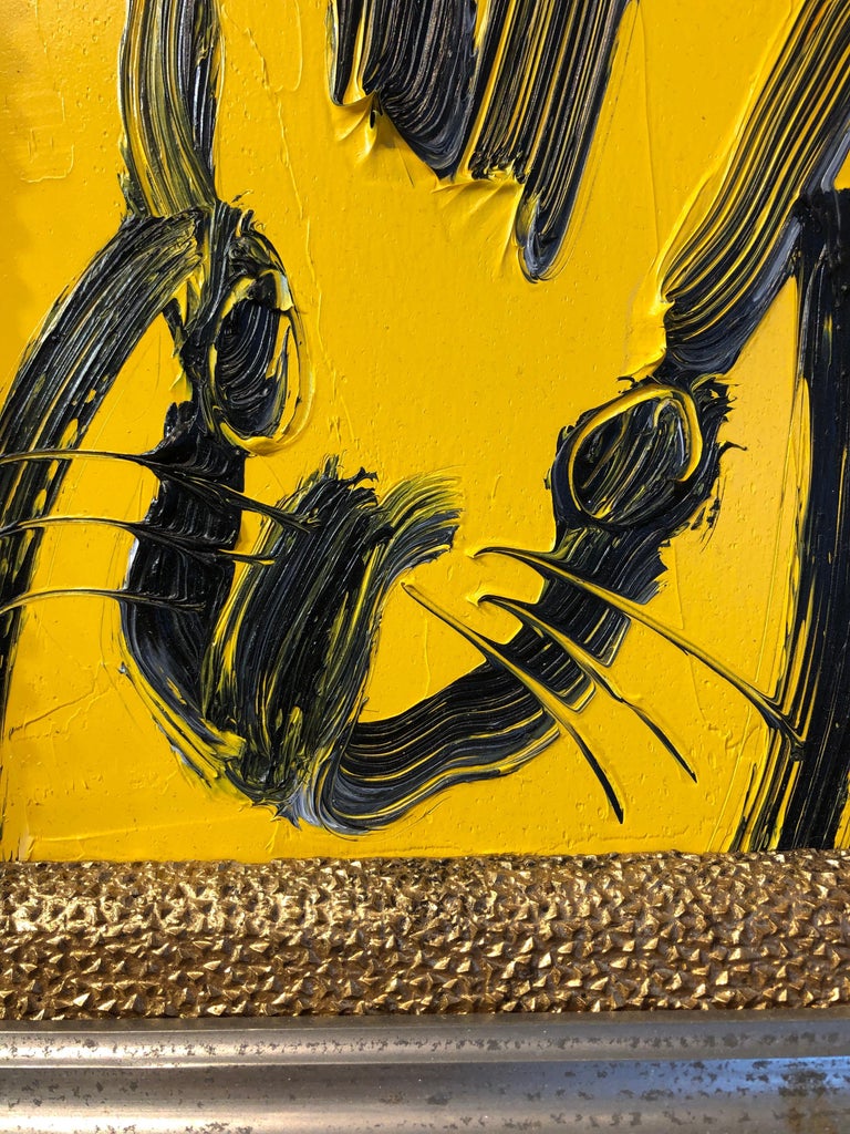 Hunt Slonem - Hunt Slonem, "Paul", 10x8 Yellow Contemporary Bunny Oil ...