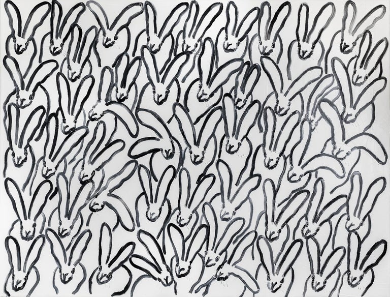 Hunt Slonem - Hutch Hope "Bunny Painting" Incredible Huge Original Oil ...