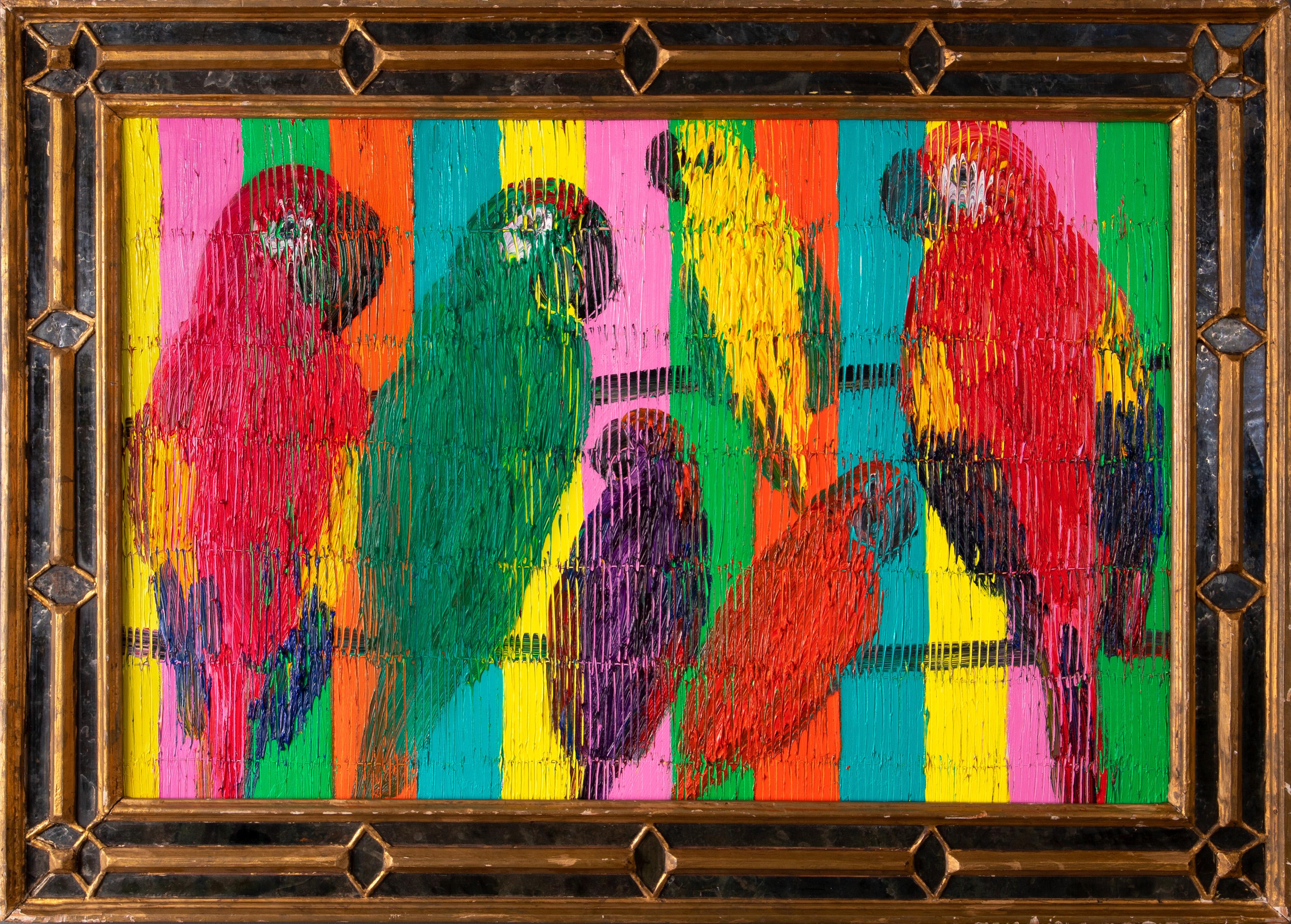 Hunt Slonem - 'Nealy' Unique Painting For Sale at 1stDibs