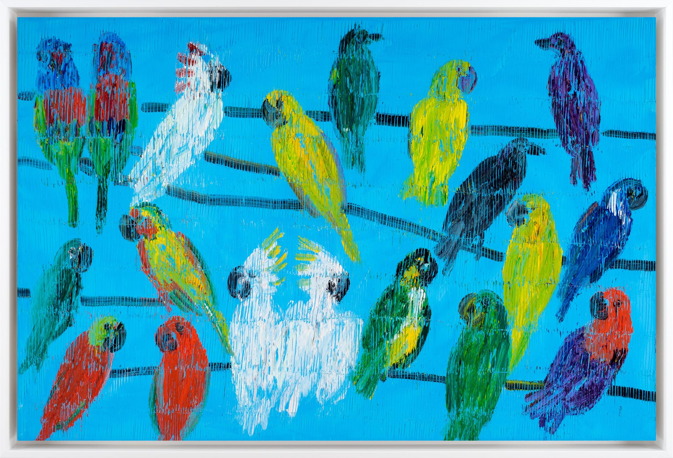 Hunt Slonem - Hunt Slonem "Abraham's Peace Plan" Doves and Butterflies ...