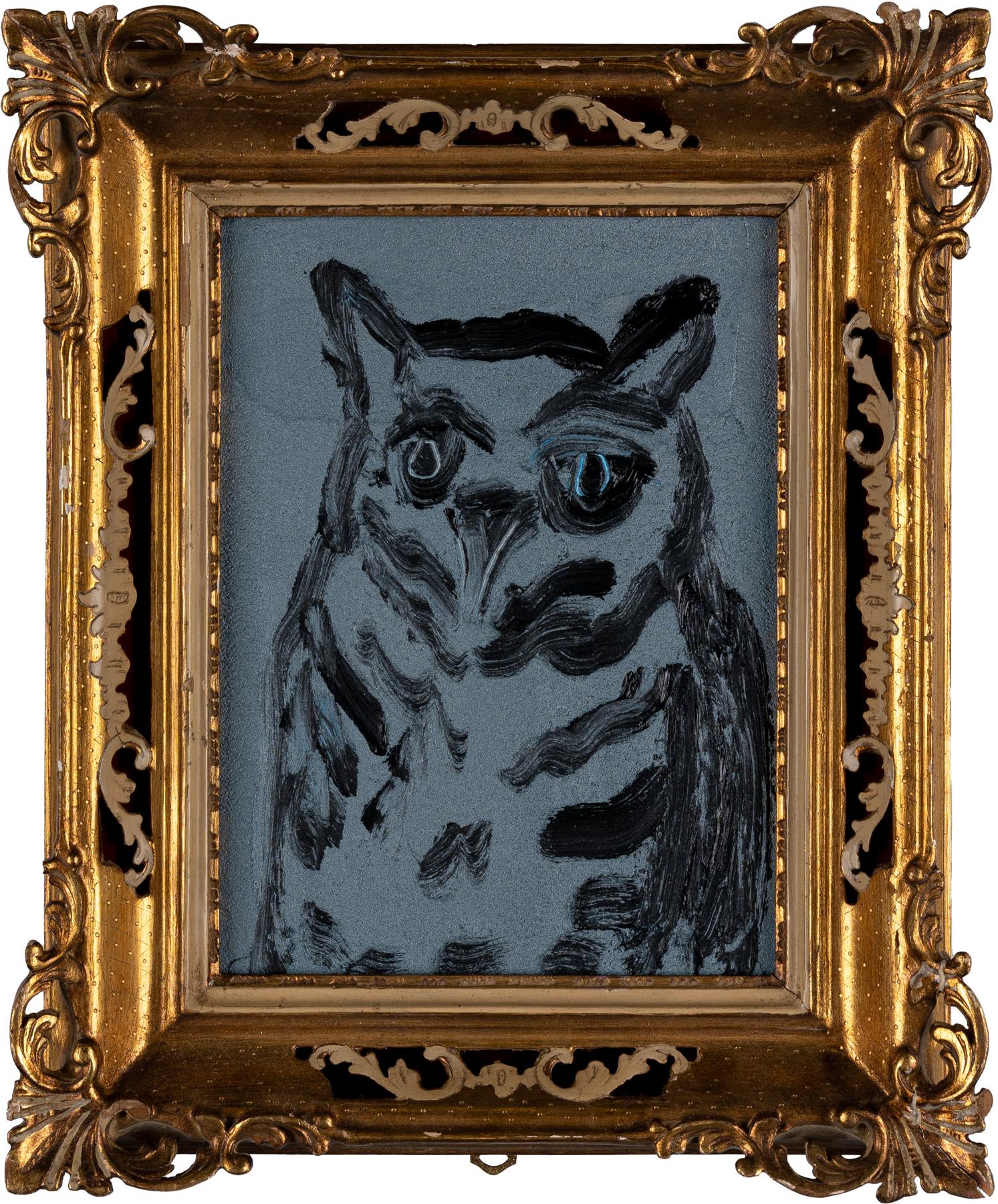 Hunt Slonem - Owls Painting Washington For Sale at 1stDibs