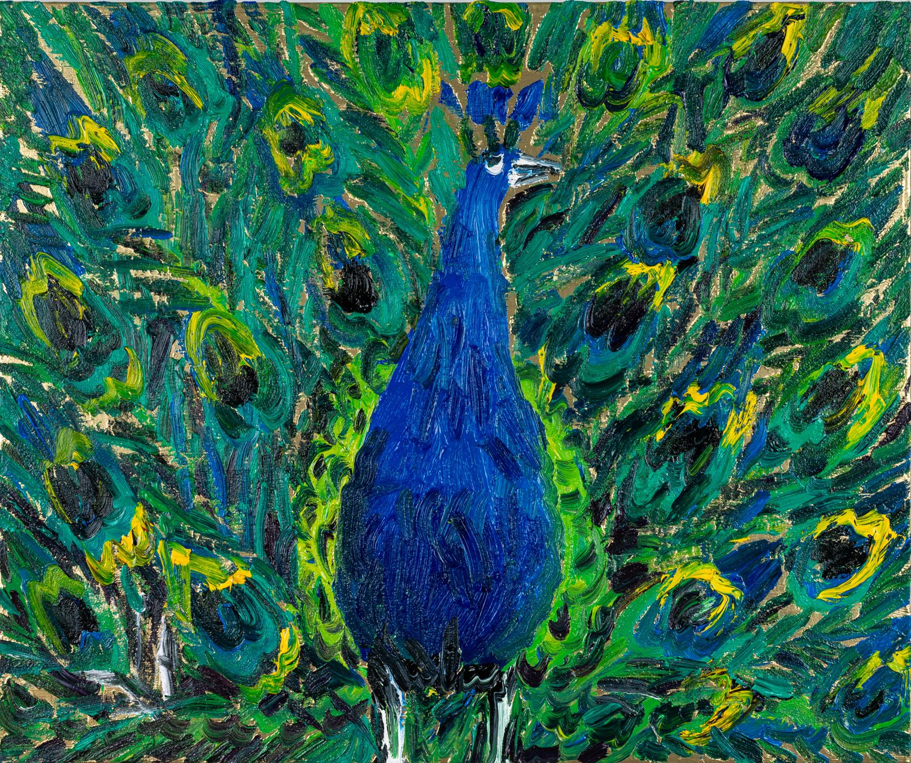 Hunt Slonem - Peacock Albania For Sale at 1stDibs