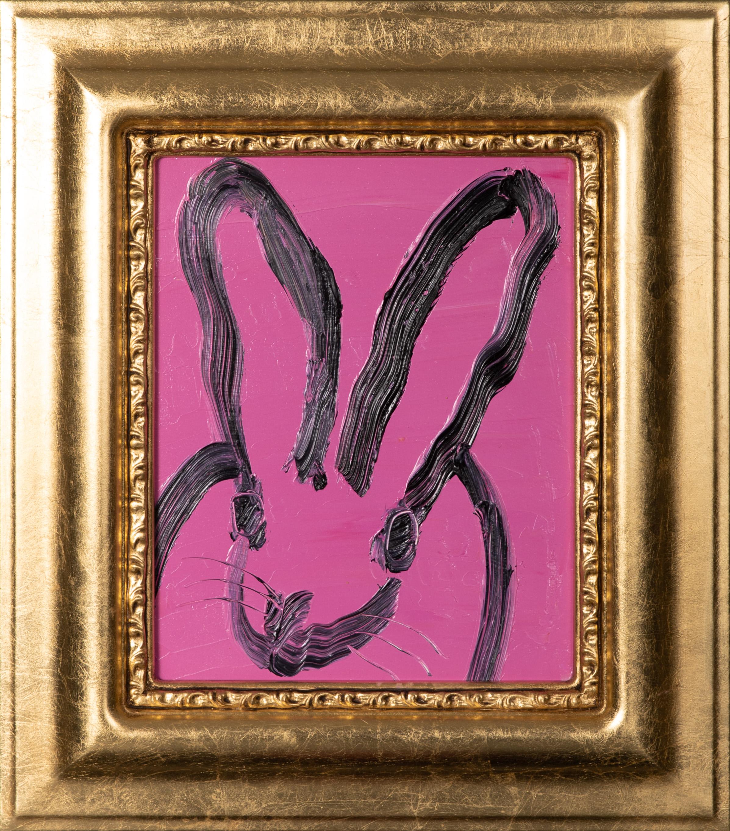 Hunt Slonem - 'Pink Bunny' Unique Painting For Sale at 1stDibs