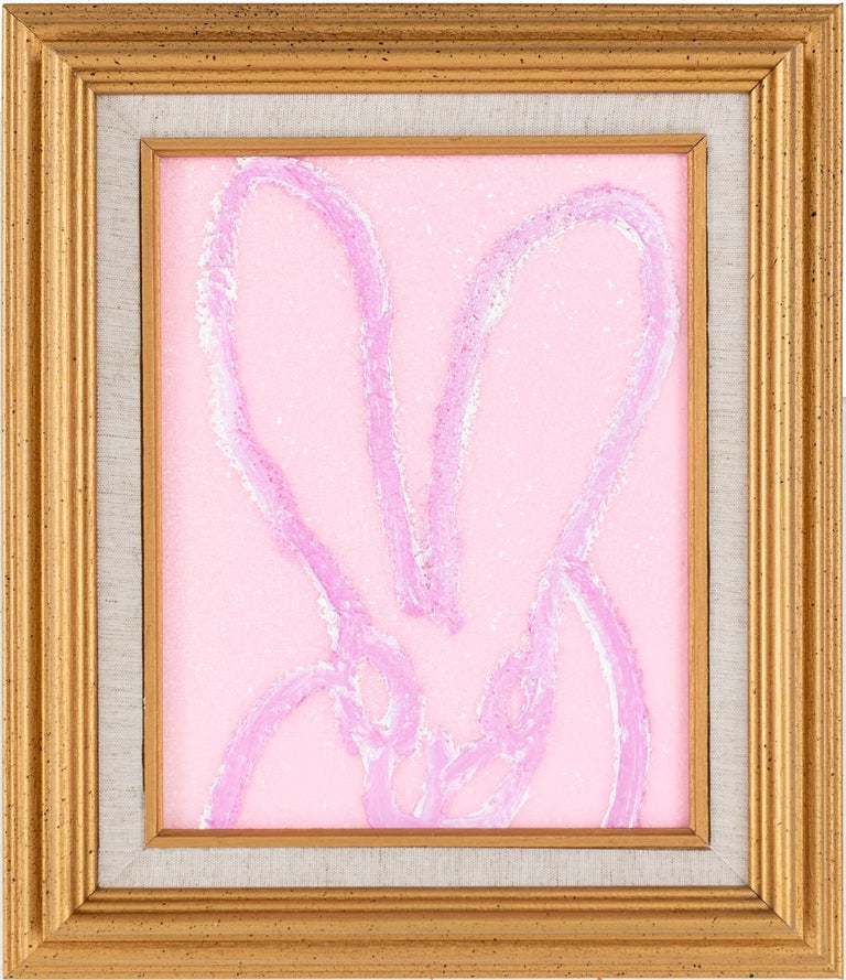 Hunt Slonem - Queen of Bavaria "Bunny Painting" Original Pink Oil ...