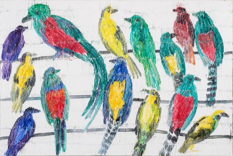 Hunt Slonem - Quetzal Trogons For Sale at 1stDibs