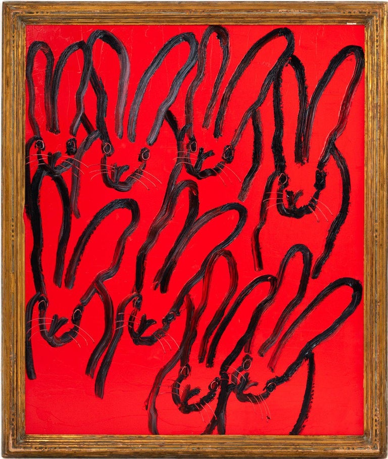 Hunt Slonem - Rolling Rock Red Eclipse For Sale at 1stDibs