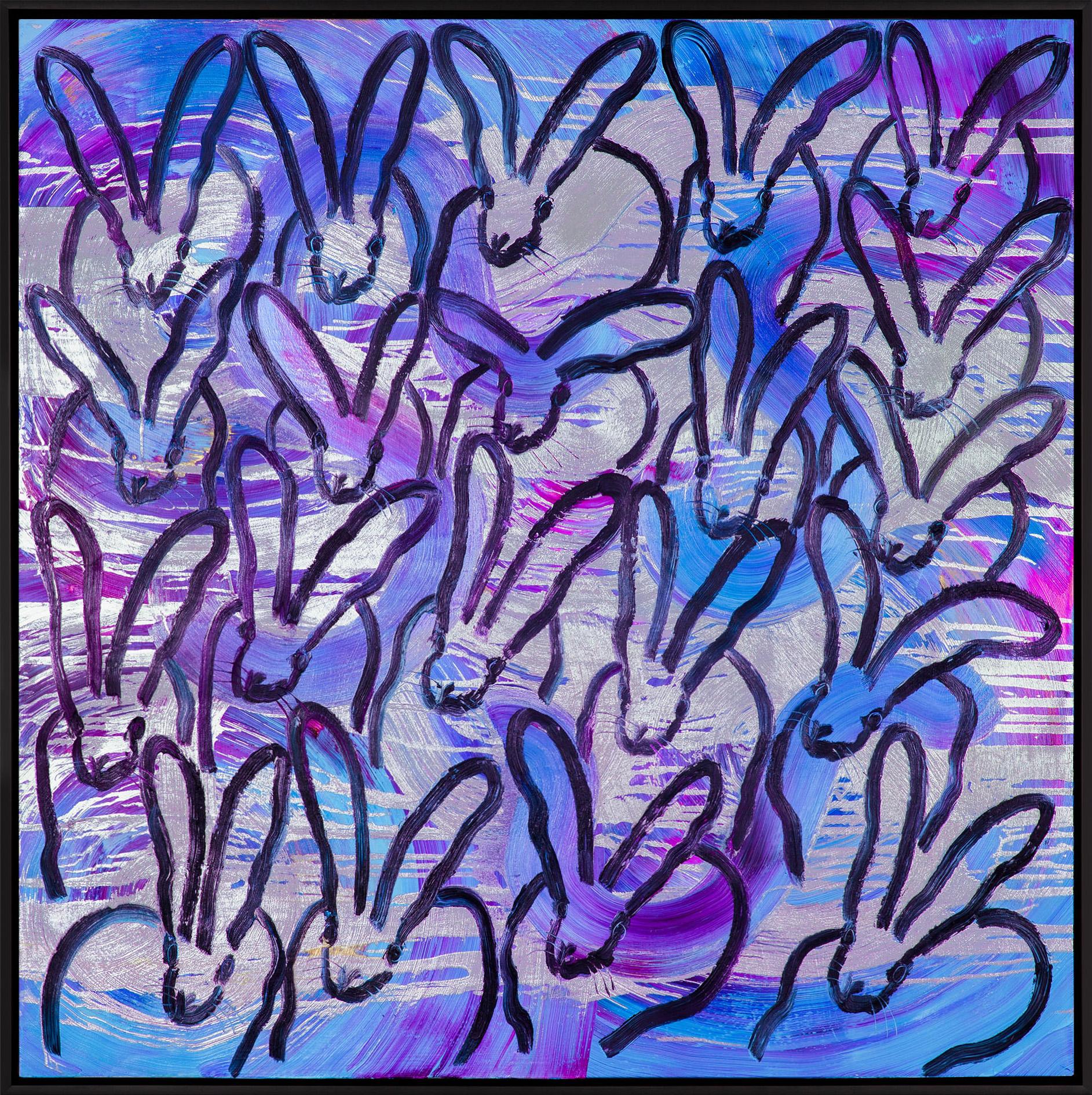 Hunt Slonem - 'Golden Fleece' Unique painting For Sale at 1stDibs