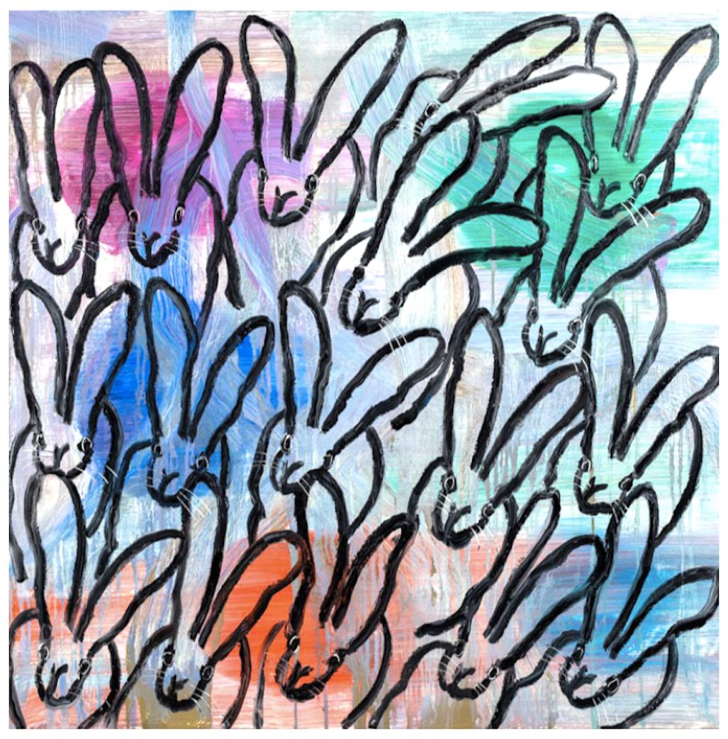 Hunt Slonem - Double Bunnies at 1stDibs