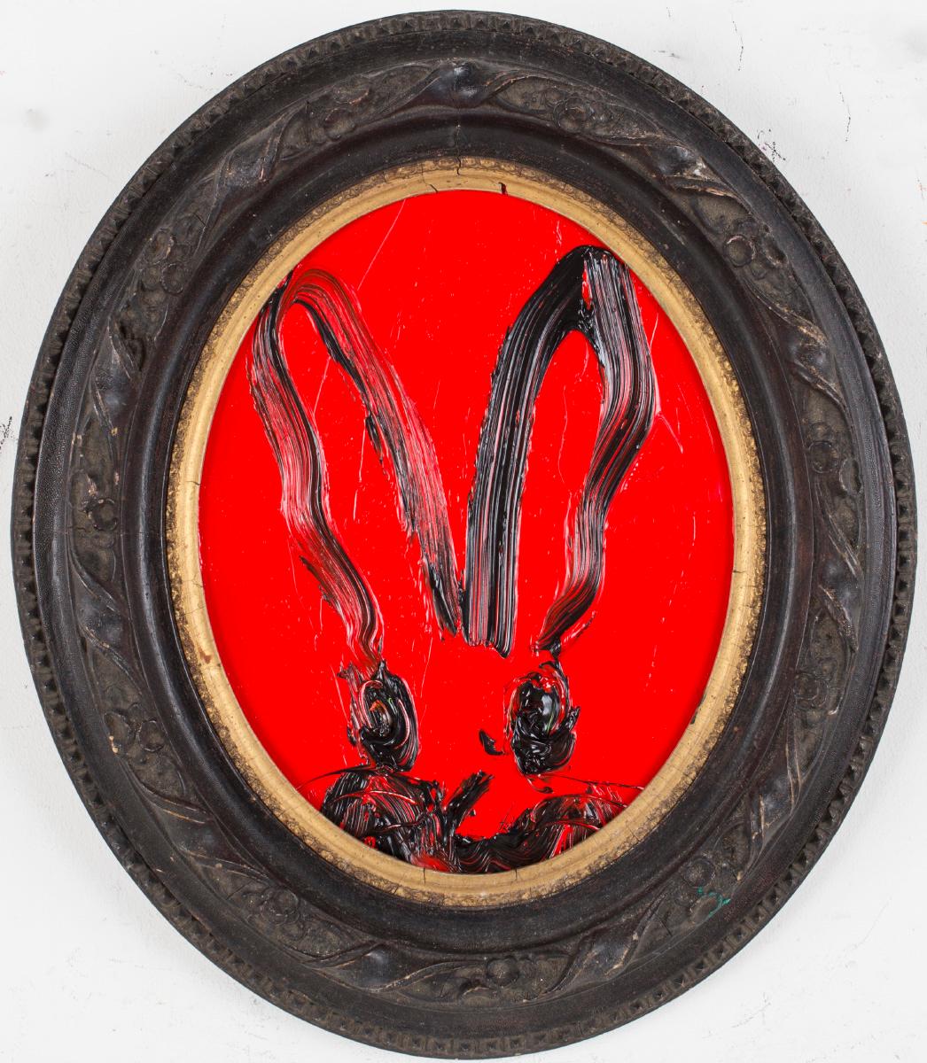 Hunt Slonem - James "Bunny Painting" Original Oil Painting in Ornate ...