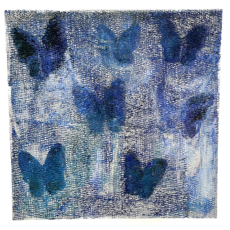 Hunt Slonem - Untitled- Butterflies For Sale at 1stDibs