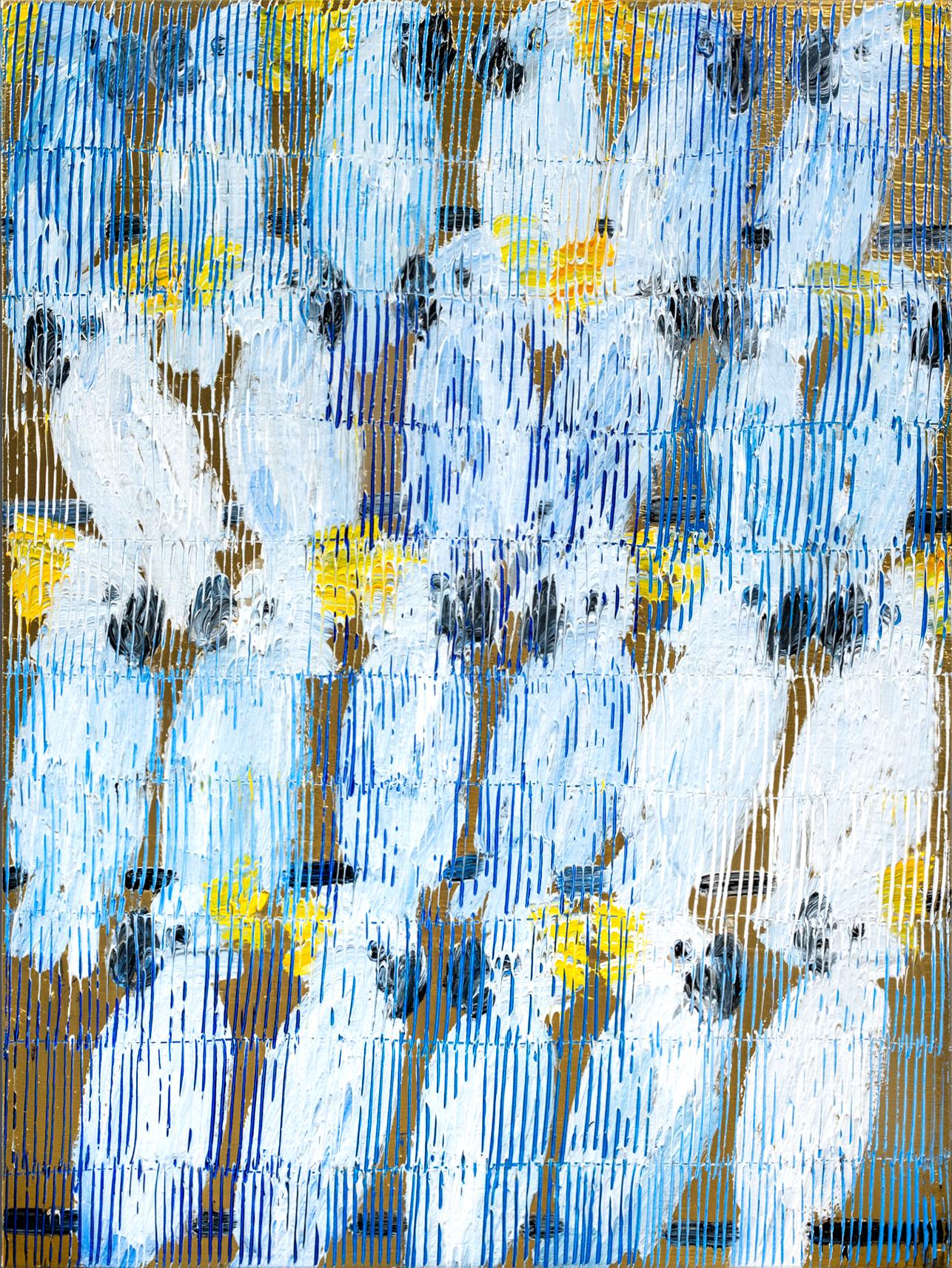 Hunt Slonem - 'Whisper Cockatoos' Unique Work For Sale at 1stDibs