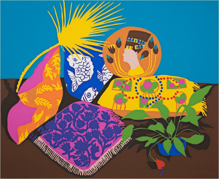 Hunt Slonem - "Anthunium," Original Color Serigraph Colorful Still Life ...