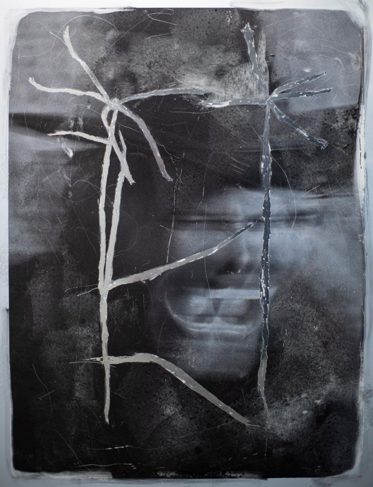 Hunter & Gatti - Gewitter. Acrylic and scratch on fine art metallic ...