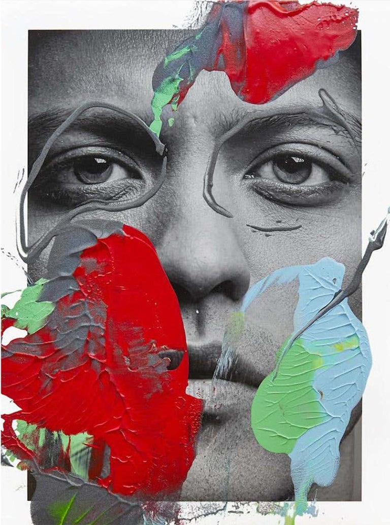 Hunter & Gatti - Bruno Mars, Portrait. Mixed media on a B&W photo ...
