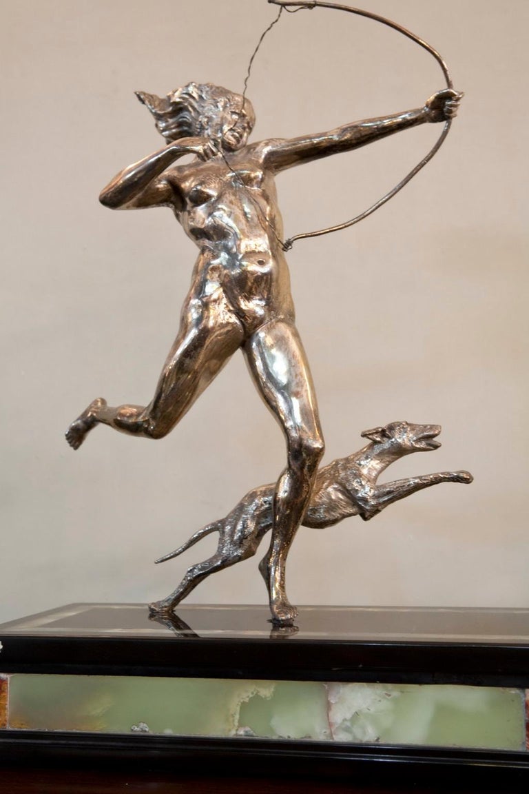 Hunter with Deer Attributed to Amadeo Gennarelli, Italian, Art Deco For ...