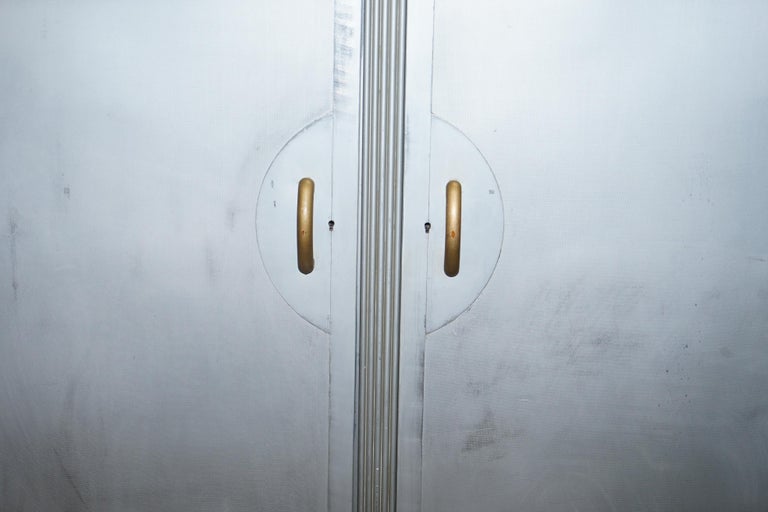 Huntington Aviation Industrial Art Deco Double Wardrobe Aluminium Frame ...