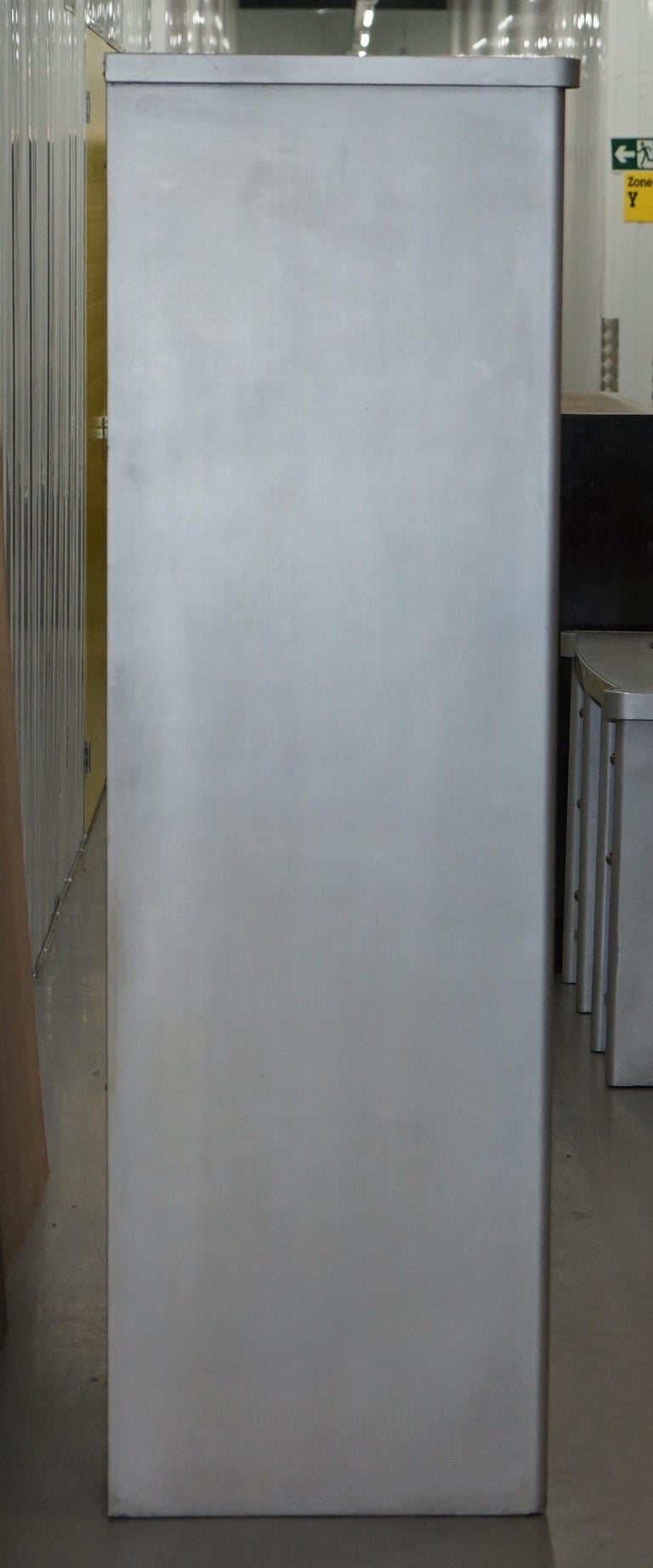 Huntington Aviation Industrial Art Deco Double Wardrobe Aluminium Frame ...