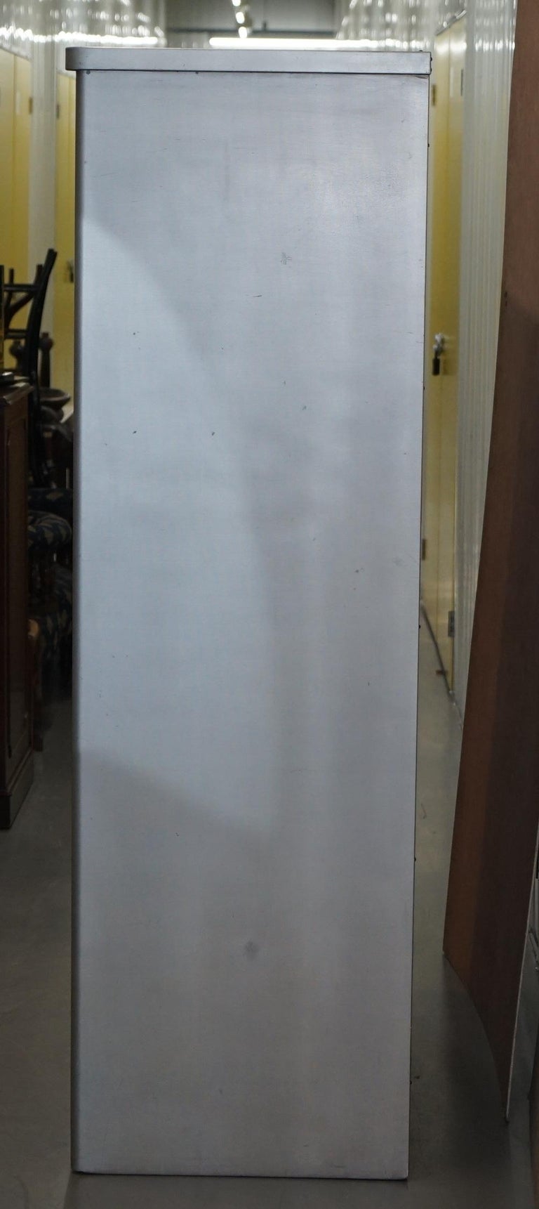 Huntington Aviation Industrial Art Deco Double Wardrobe Aluminium Frame ...