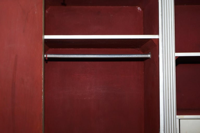 Huntington Aviation Industrial Art Deco Double Wardrobe Aluminium Frame ...
