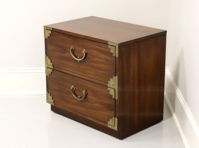 HUNTLEY THOMASVILLE Japanese Tansu Campaign Style Bedside Chest ...