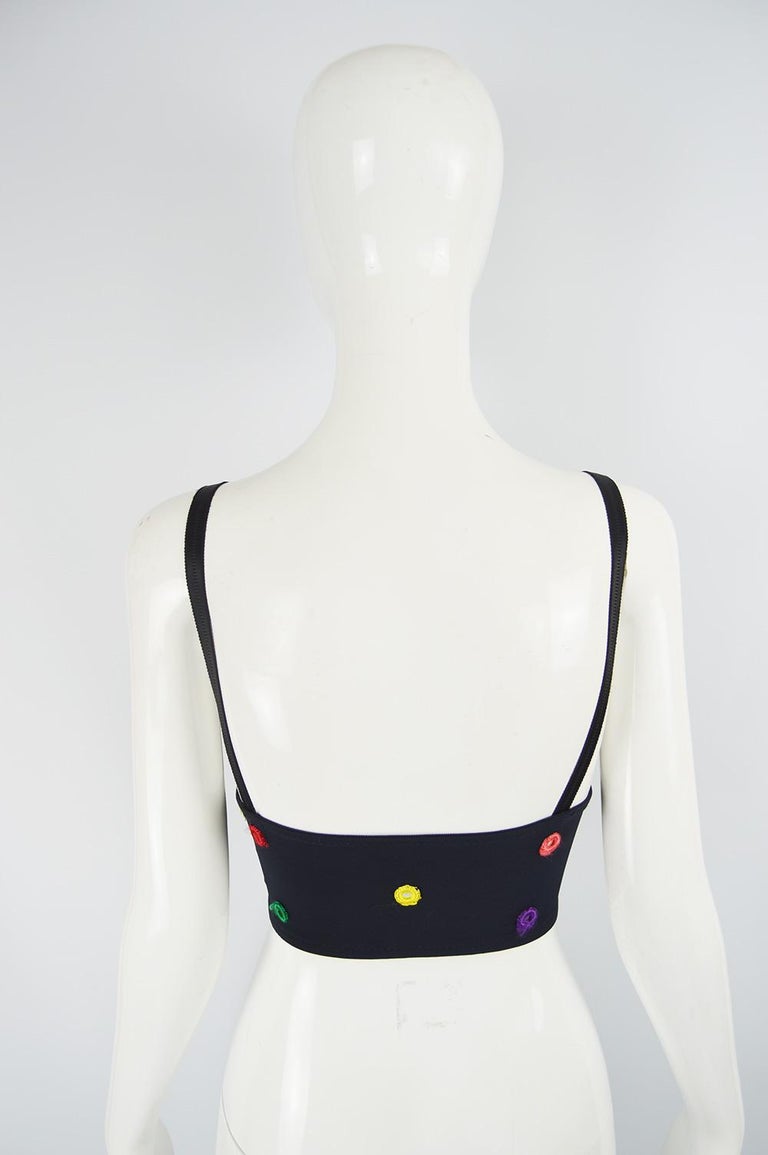 Hunza Vintage Cone Bra Bustier Top Embellished with Mirrorwork and ...