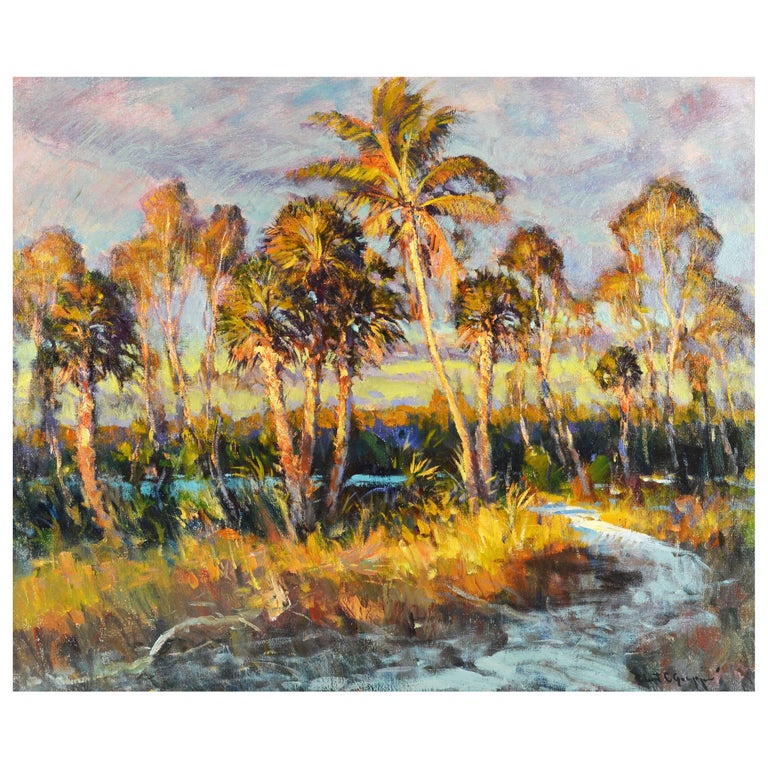 'Hurricane Pass' Original Florida Oil Painting by Robert C. Gruppe ...