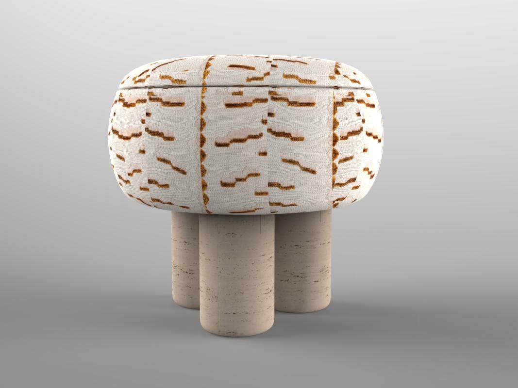 Hygge Puff Designed by Saccal Design House Dedar Tiger Beat Milano ...