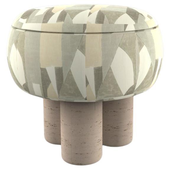 Hygge Puff Designed by Saccal Design House Intargia Buff Travertine For ...