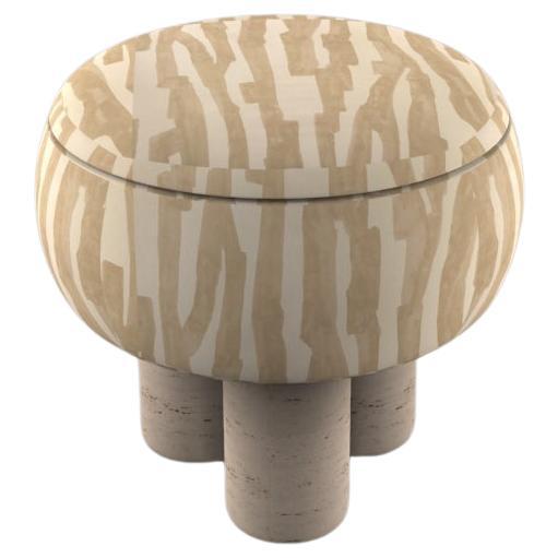 Hygge Puff Designed by Saccal Design House Intargia Buff Travertine For ...